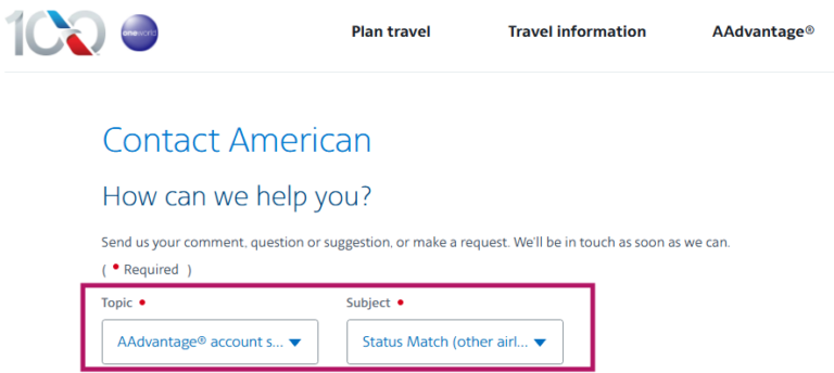 American Airlines Status Match: How to Get AAdvantage® Elite Status ...